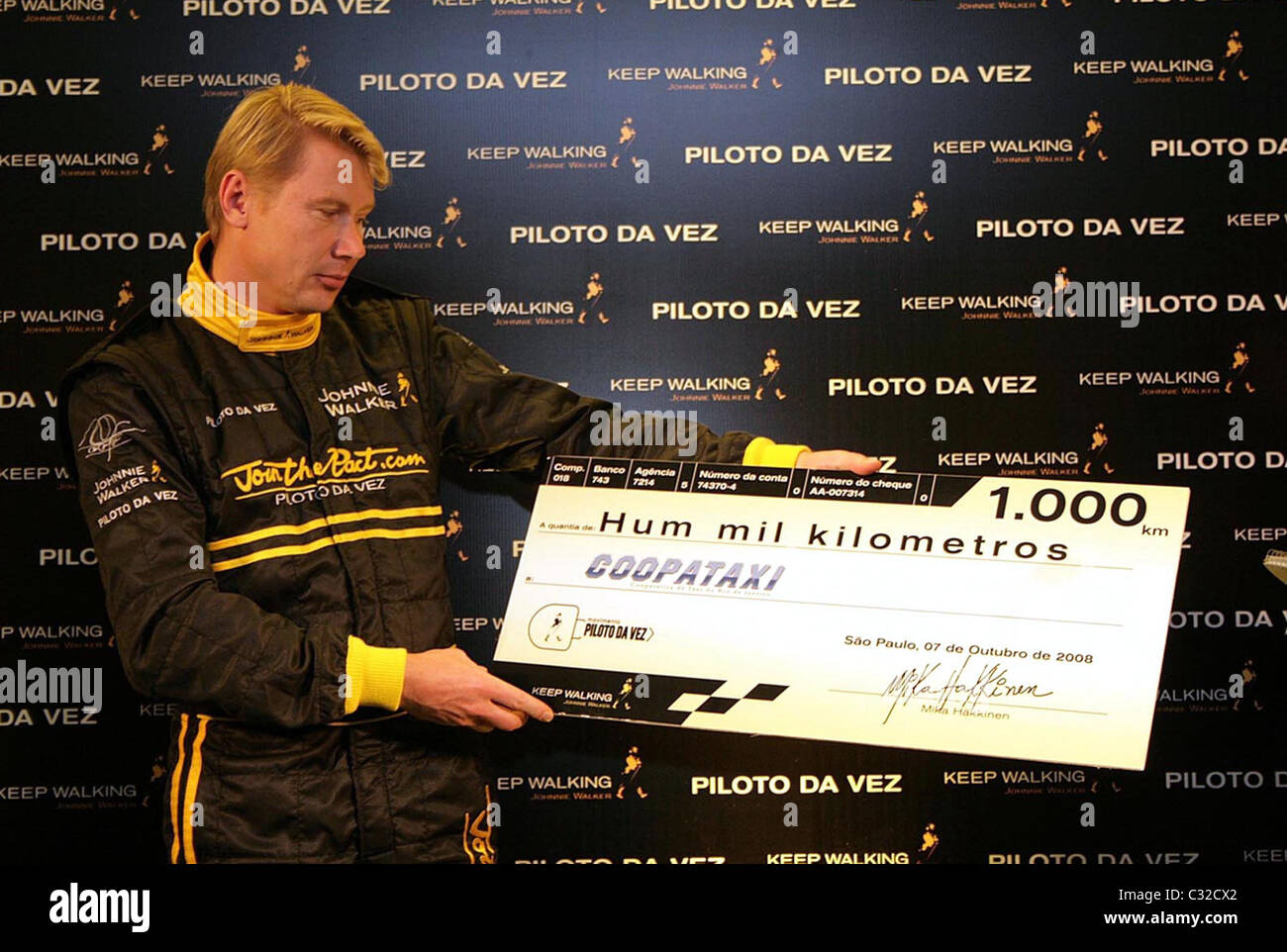 Mika Hakkinen Finnish racing driver and two-time Formula One champion ...