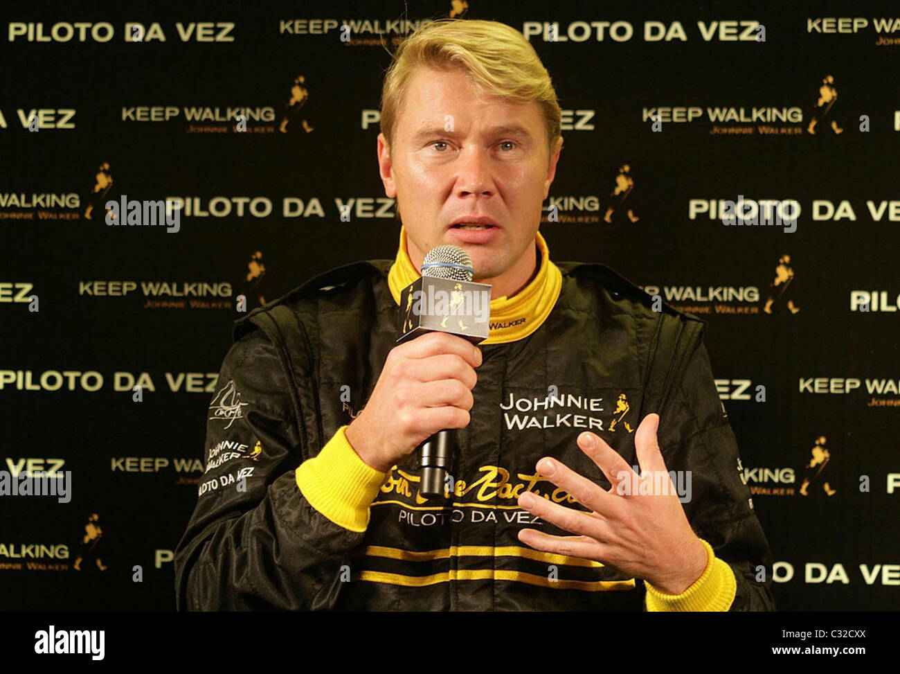 Mika Hakkinen Finnish racing driver and two-time Formula One champion ...