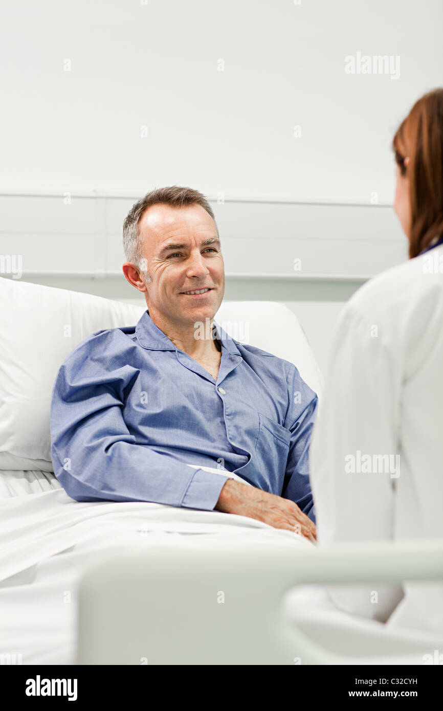 Male Patient Hospital Bed High Resolution Stock Photography and Images ...