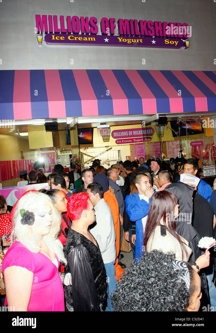 The grand opening of Millions of Milkshakes in West Hollywood. The ...