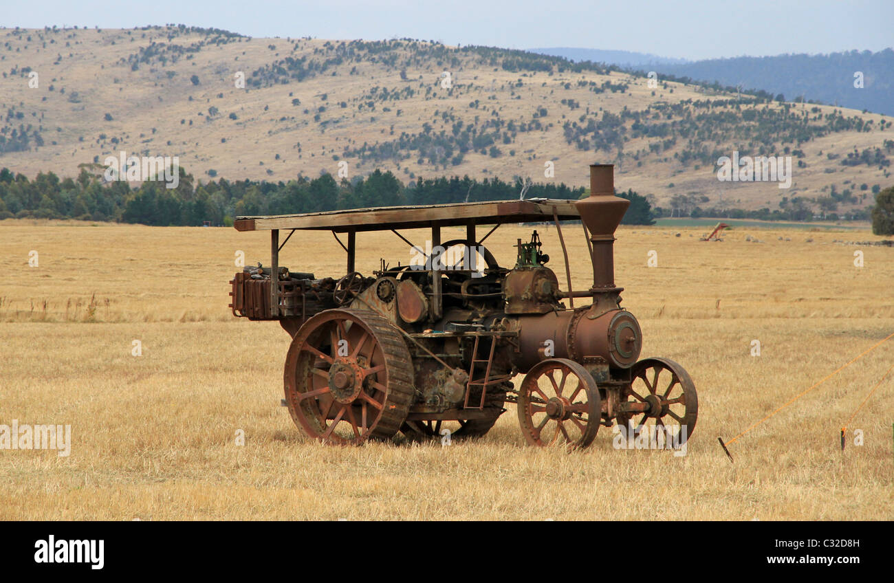 Old tractor in a farm field in Tasmania Stock Photo - Alamy
