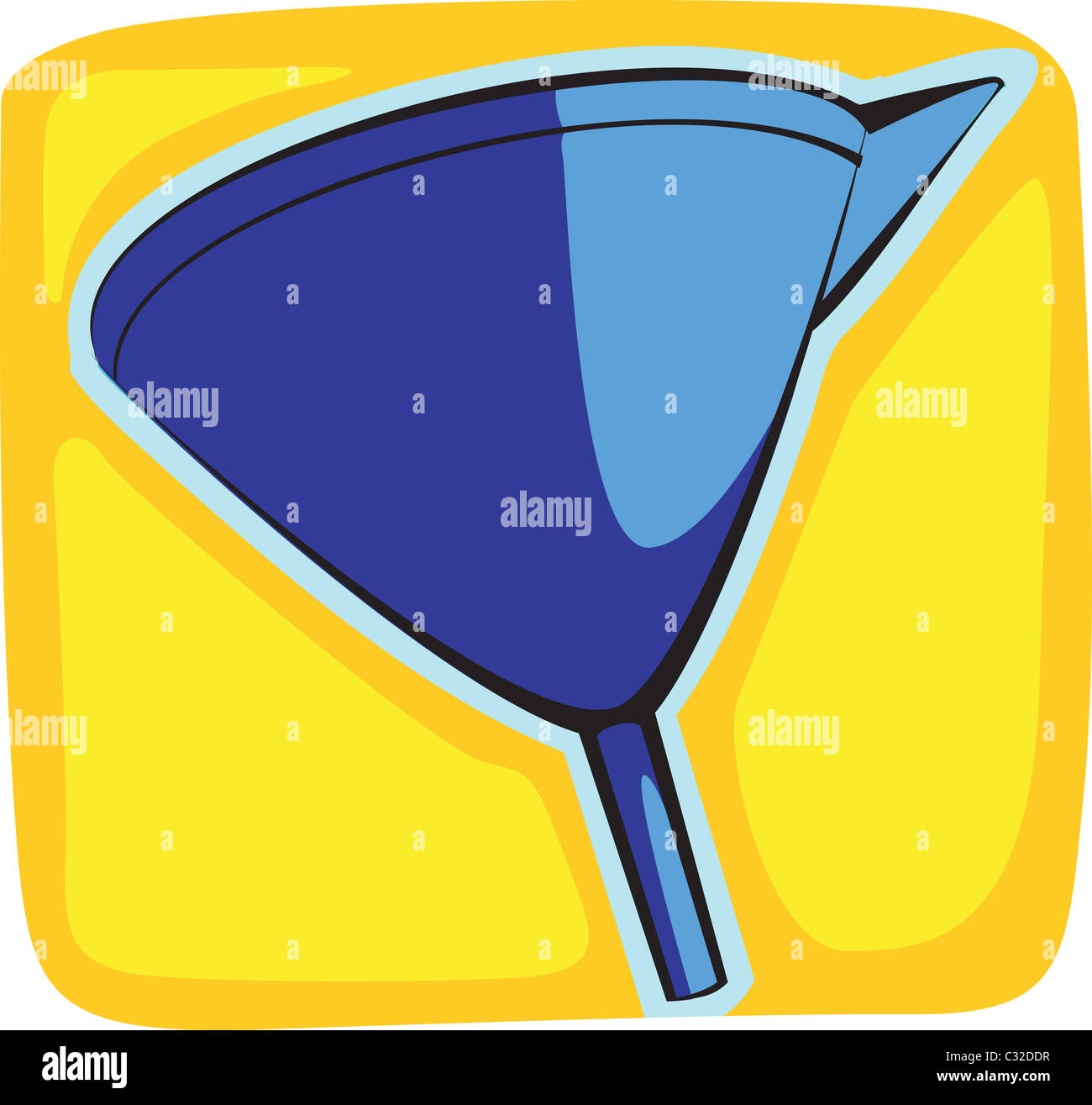 funnel using for transferring liquid Stock Photo - Alamy