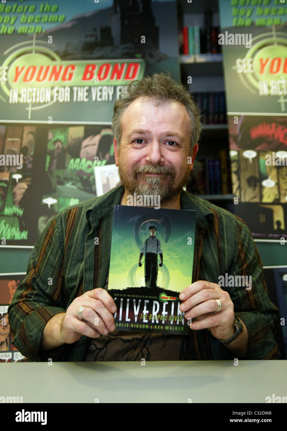 Illustrator Kev Walker attends a signing session to promote 'SilverFin ...