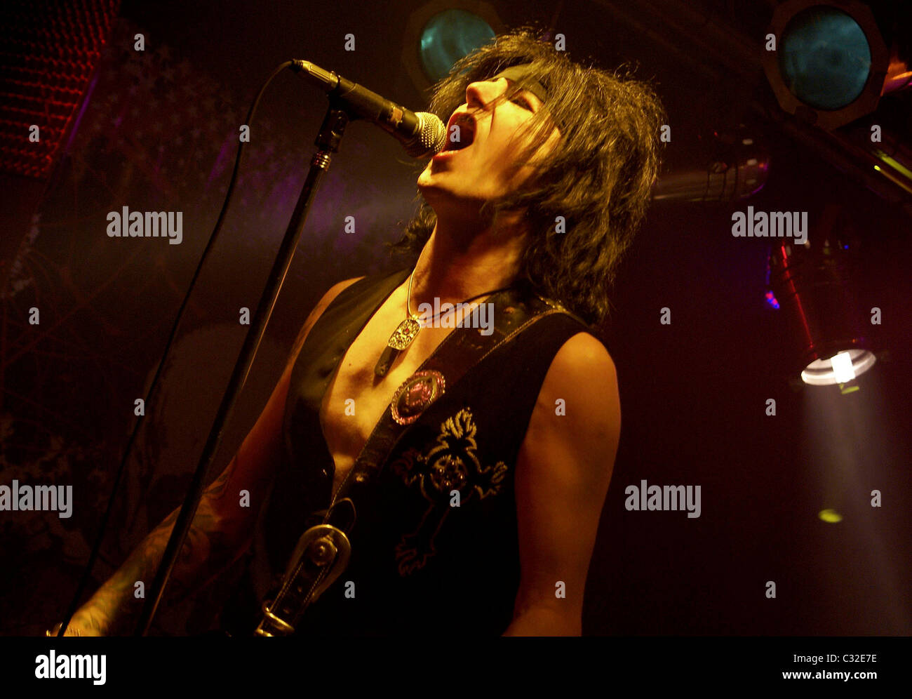 Phil Lewis performing in concert at Roxy Buenos Aires, Argentina - 03. ...