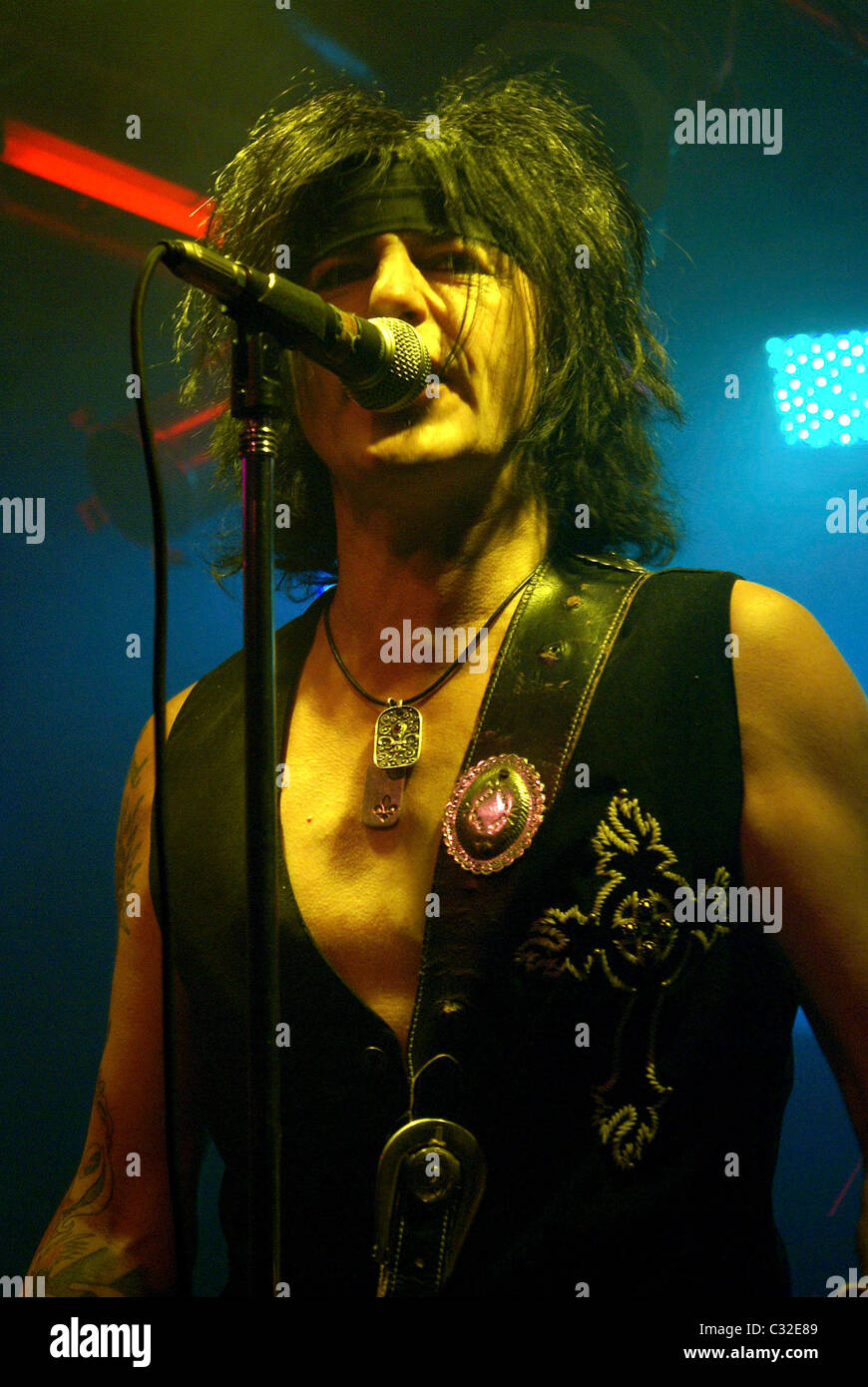 Phil Lewis performing in concert at Roxy Buenos Aires, Argentina - 03. ...