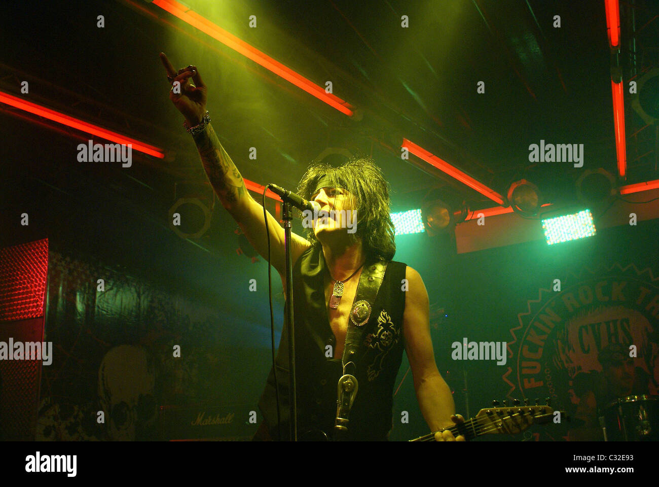 Phil Lewis performing in concert at Roxy Buenos Aires, Argentina - 03. ...