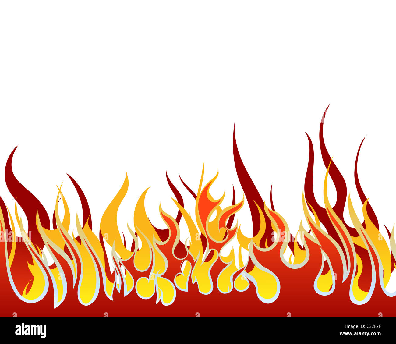 Inferno fire vector background for design use Stock Photo - Alamy
