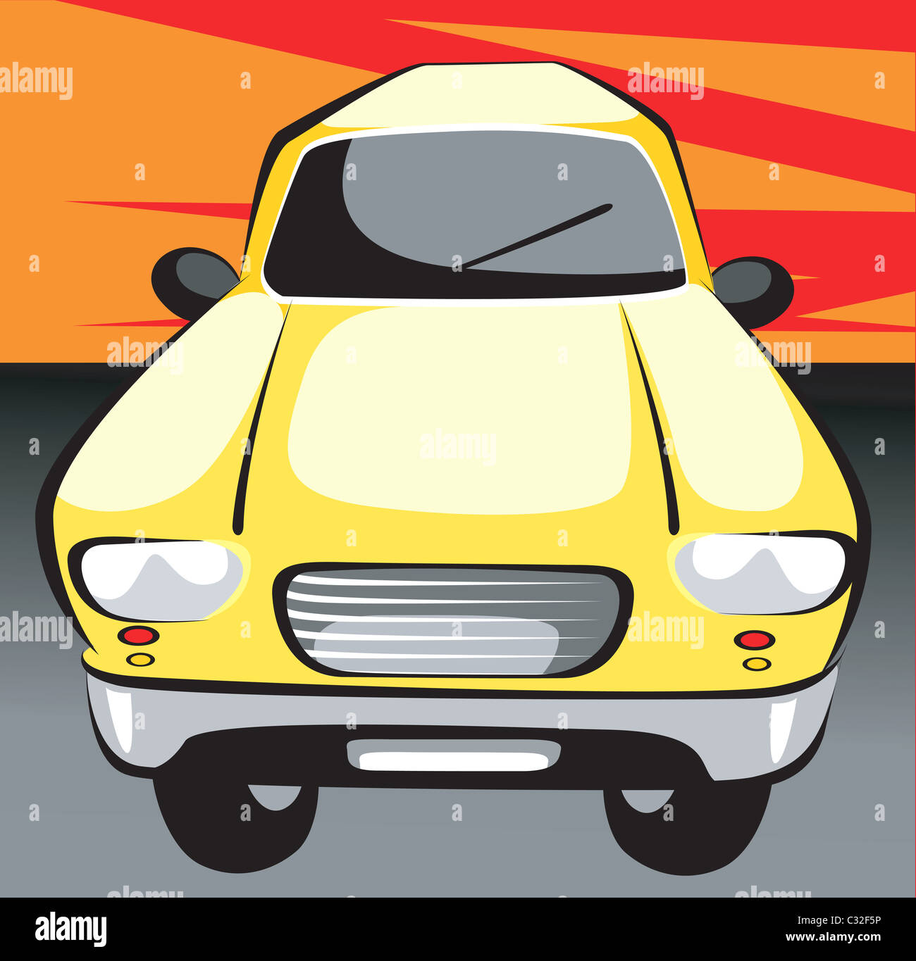 car in red background Stock Photo - Alamy