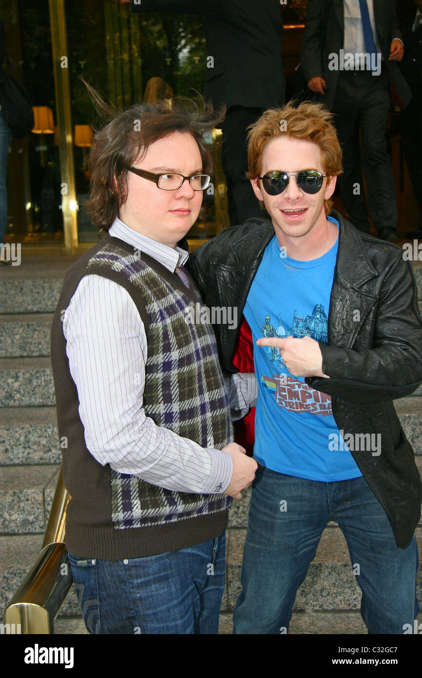 American actor and comedian Seth Green leaving his Manhattan hotel with ...