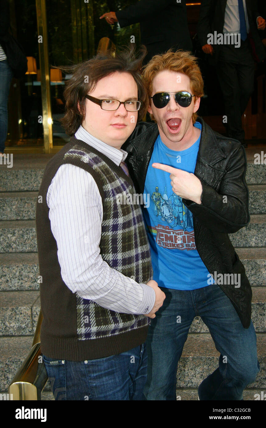 American actor and comedian Seth Green leaving his Manhattan hotel with ...