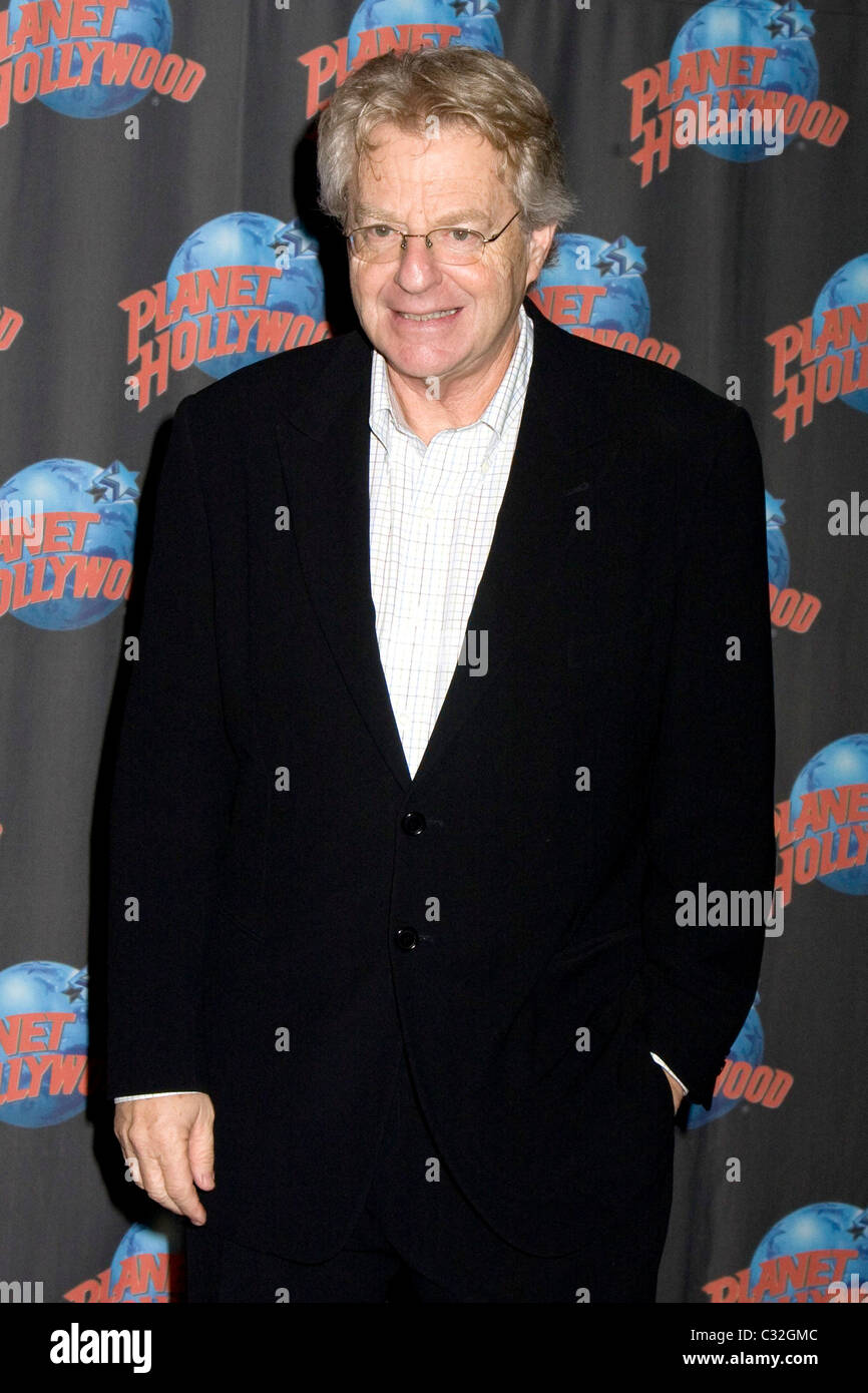 Jerry Springer hand print ceremony at Planet Hollywood in Times Square ...