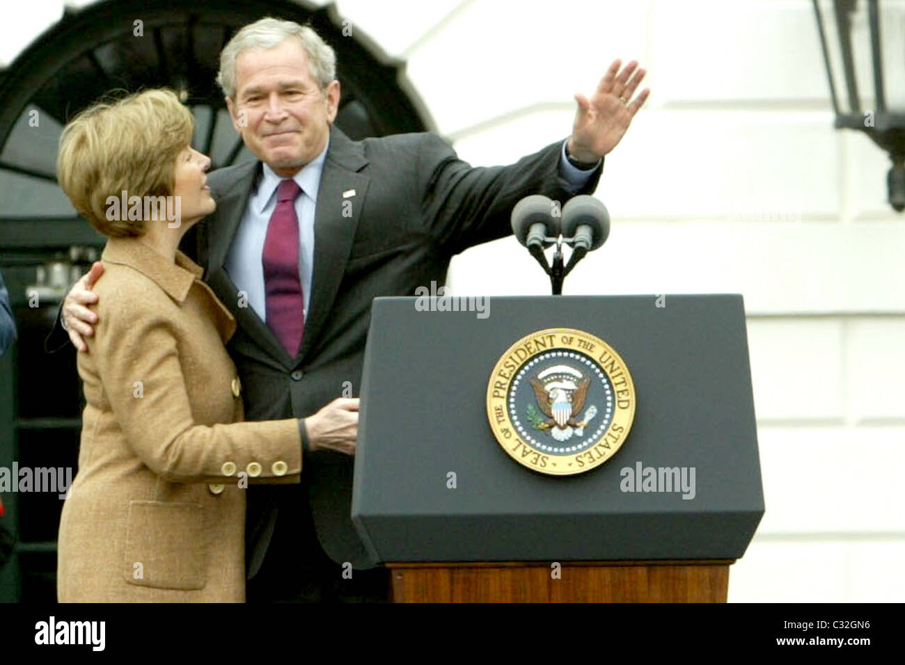 First Lady Laura Bush and President George W. Bush President George W ...