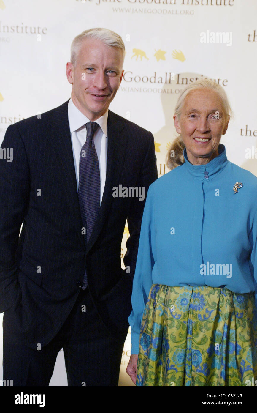 Anderson Cooper and Jane Goodall Jane Goodall Institute's second annual ...