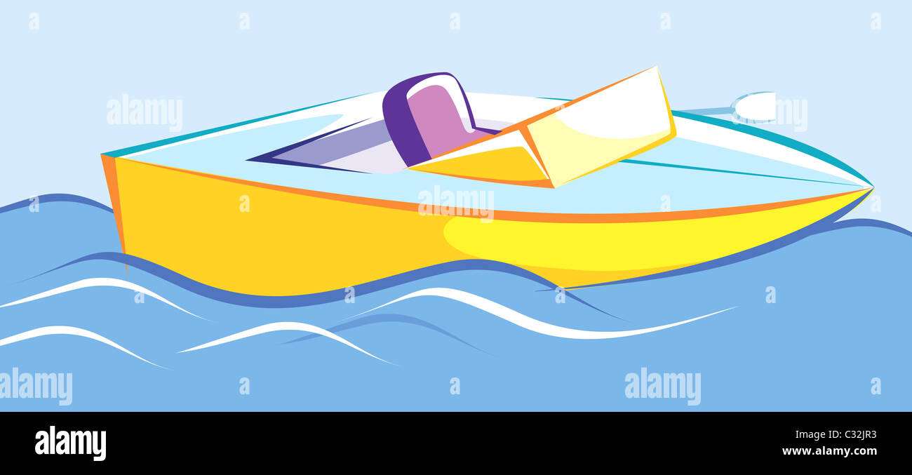 speed boat at sea Stock Photo - Alamy