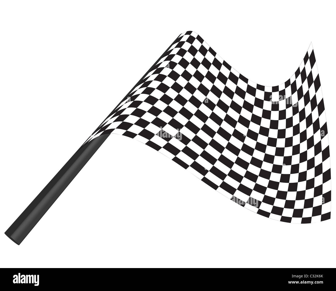 Checkered flags set Cut Out Stock Images & Pictures - Alamy