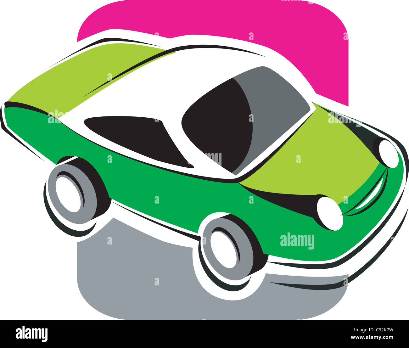 car with white top Stock Photo - Alamy