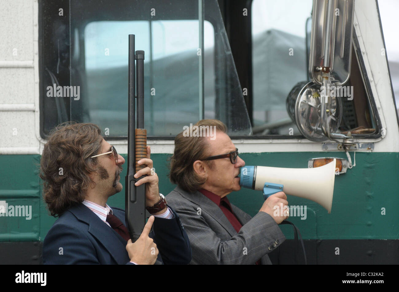 Michael Imperioli and Harvey Keitel on the set of 'Life On Mars ...