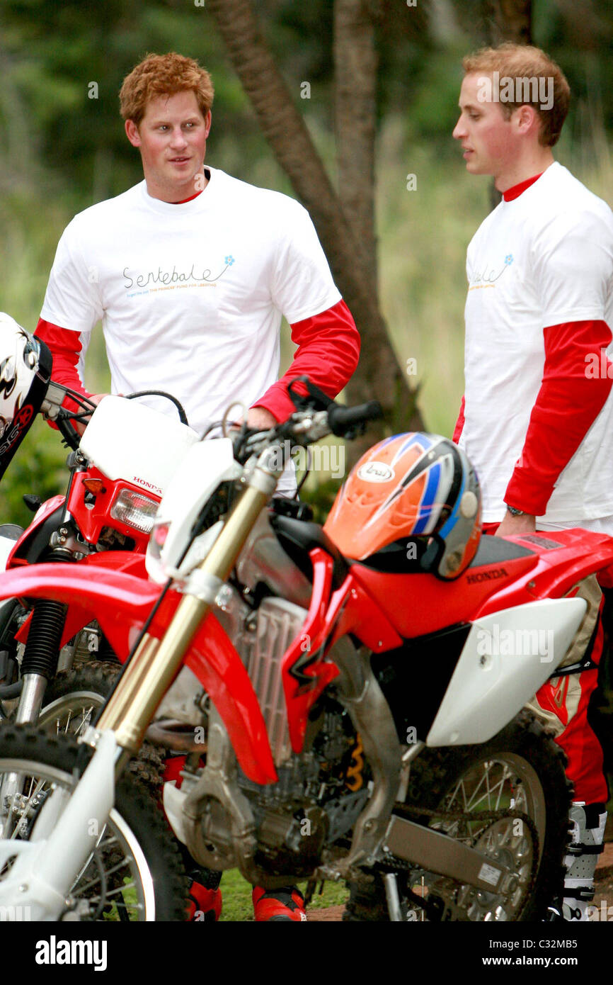 Prince Harry and Prince William participate in Enduro Africa 2008 ...