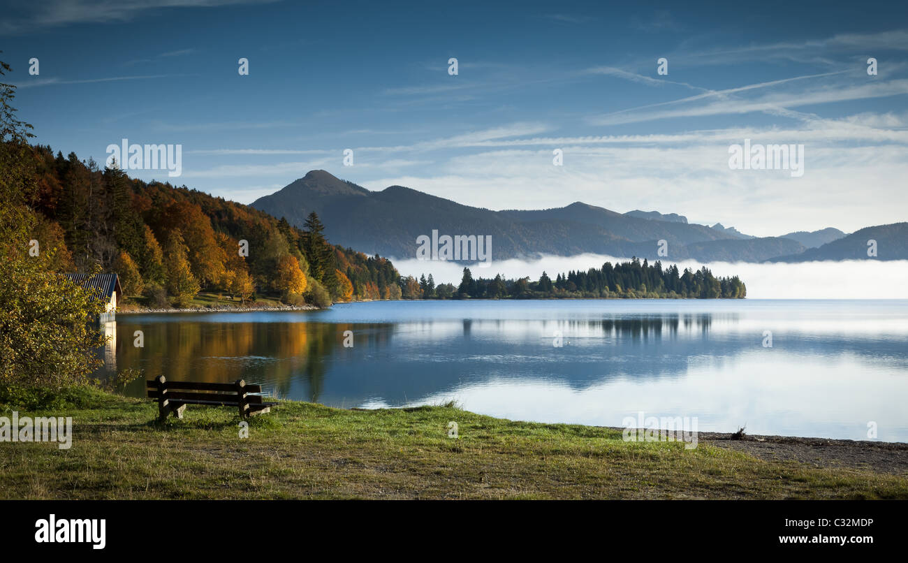 Walchensee at sunrise hi-res stock photography and images - Alamy