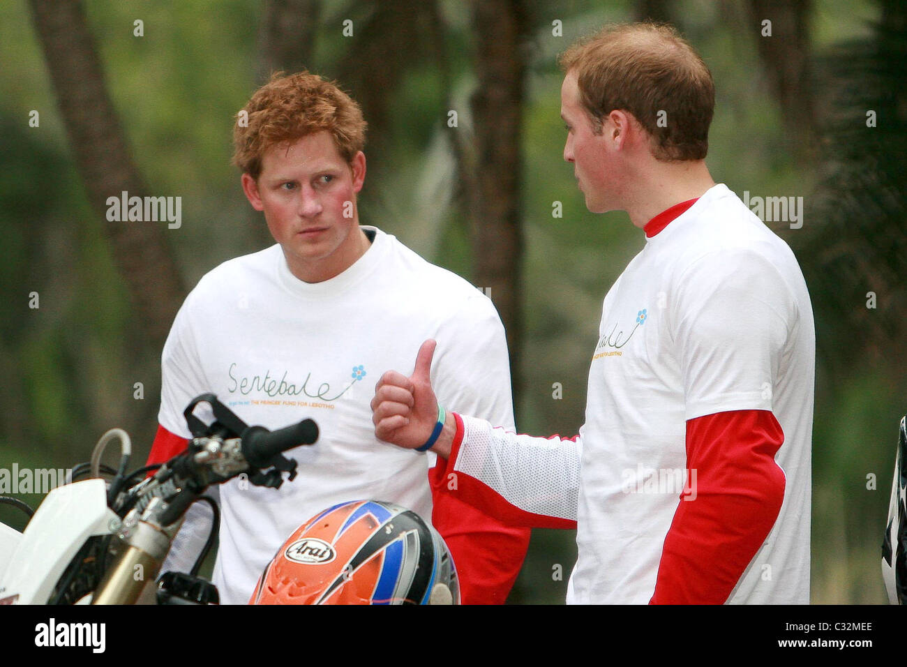 Prince Harry and Prince William participate in Enduro Africa 2008 ...