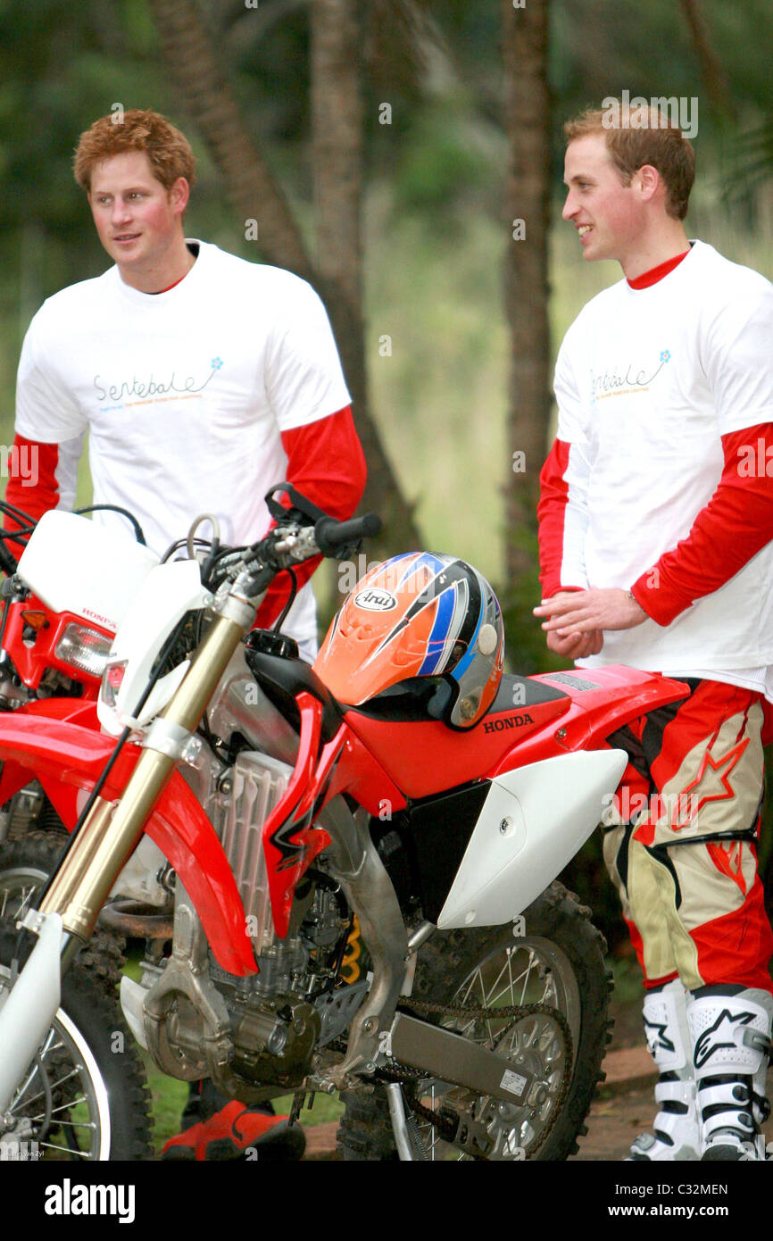 Prince Harry and Prince William participate in Enduro Africa 2008 ...