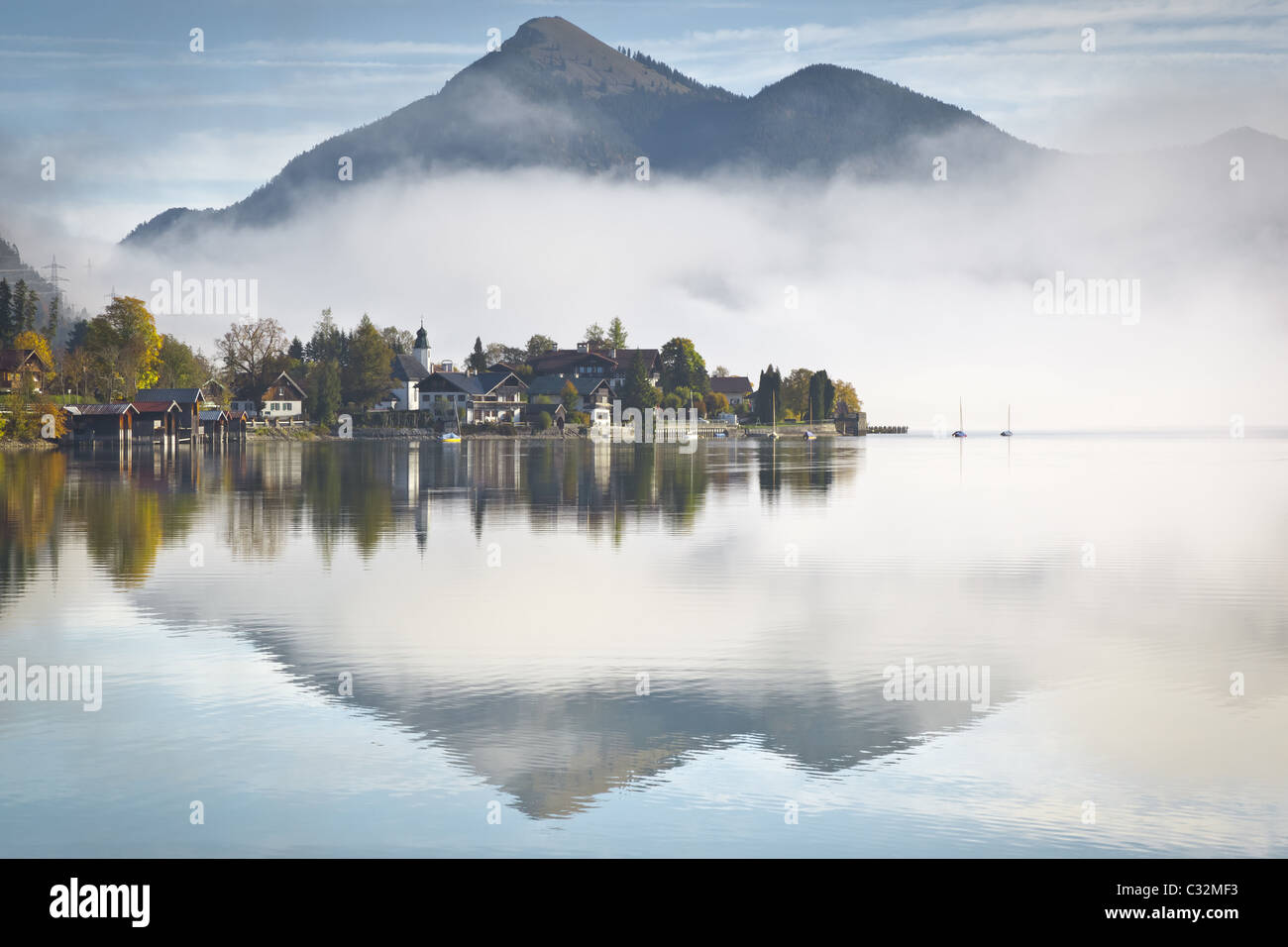 Walchensee at sunrise hi-res stock photography and images - Alamy