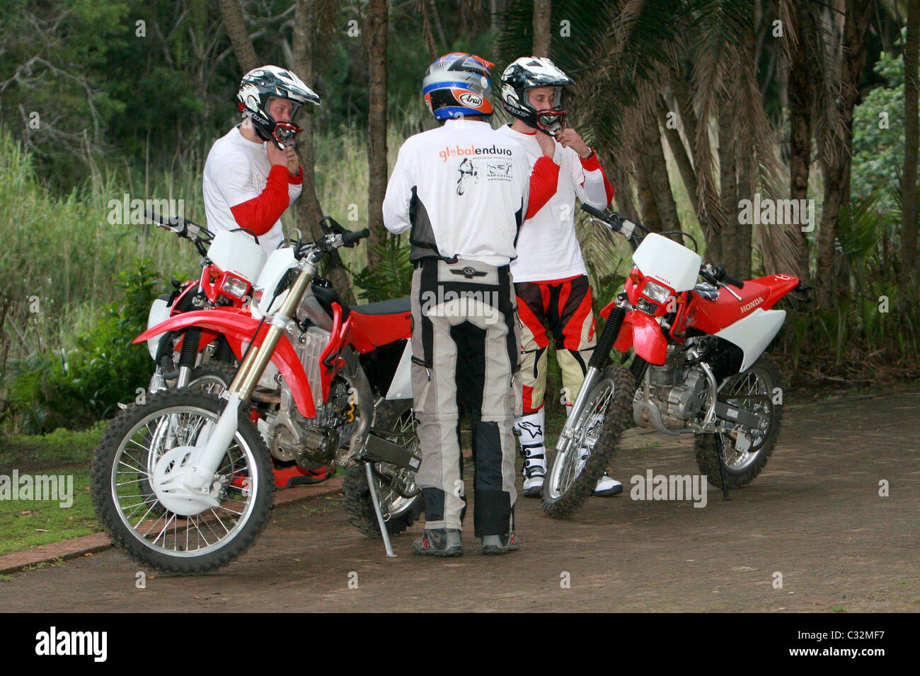 Prince Harry and Prince William participate in Enduro Africa 2008 ...
