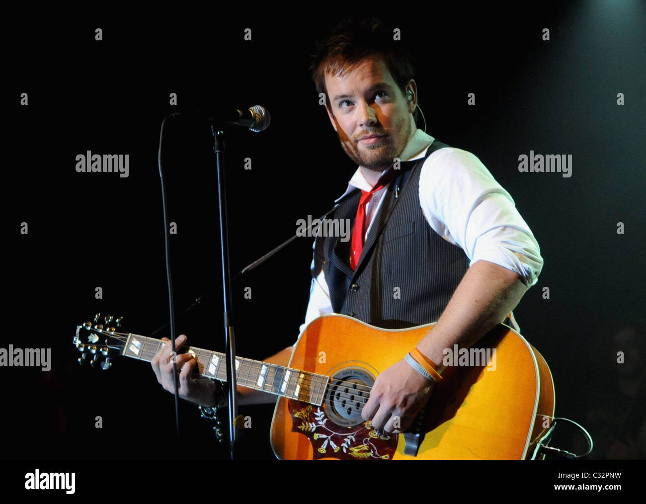 David Cook performing live at 'Do The Wright Thing' Gala held at Hard ...