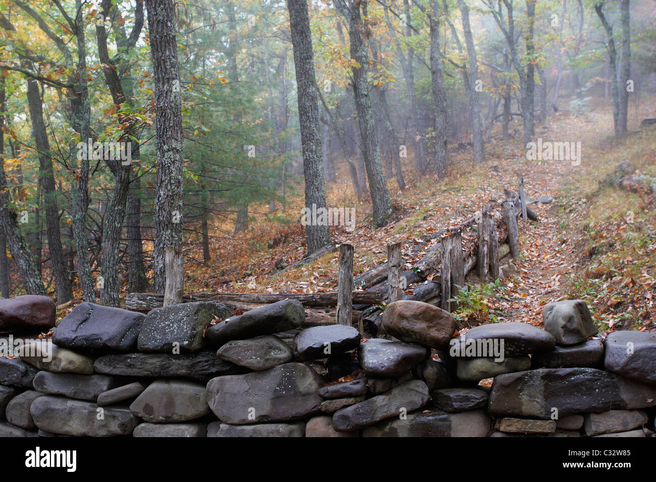 Stone stairs leading to the Confederate Breastworks and the site of ...