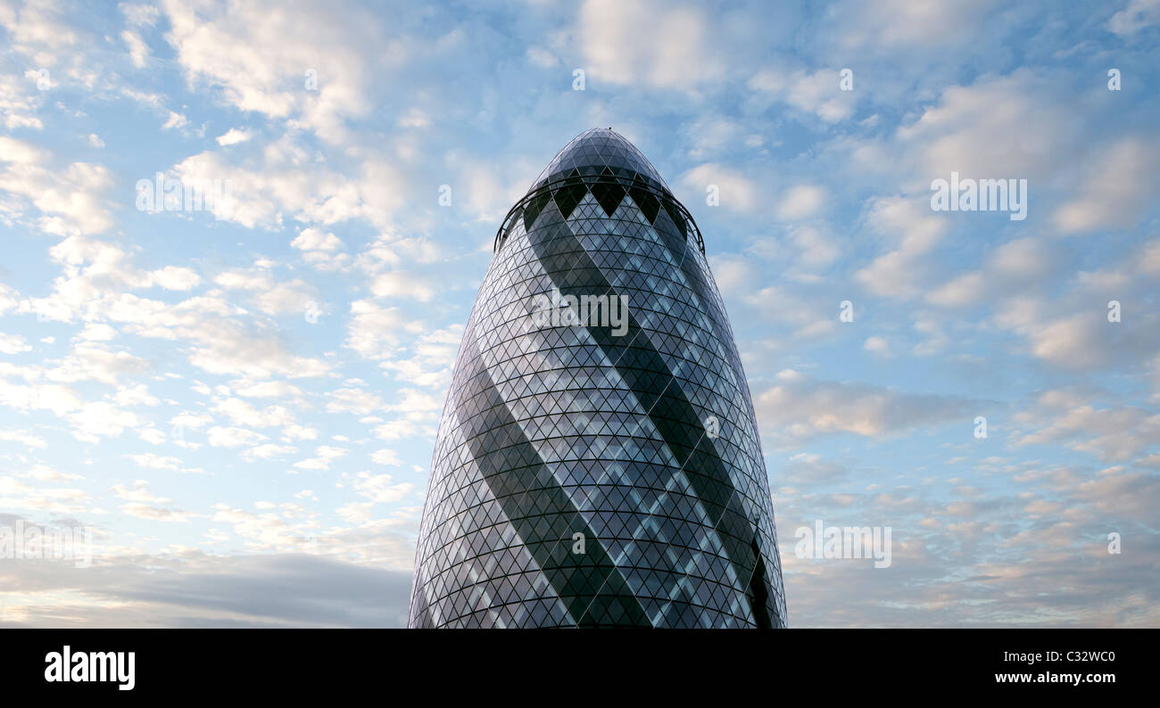 The Gerkin London close to Tower Bridge. Also known as The Swiss Re ...