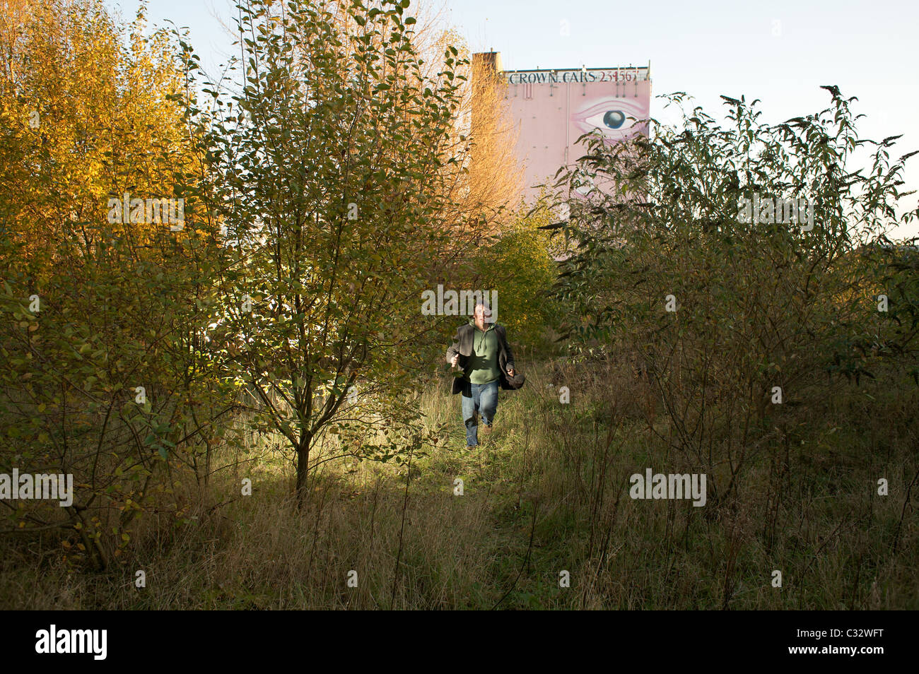 Man Being Chased Stock Photo - Alamy