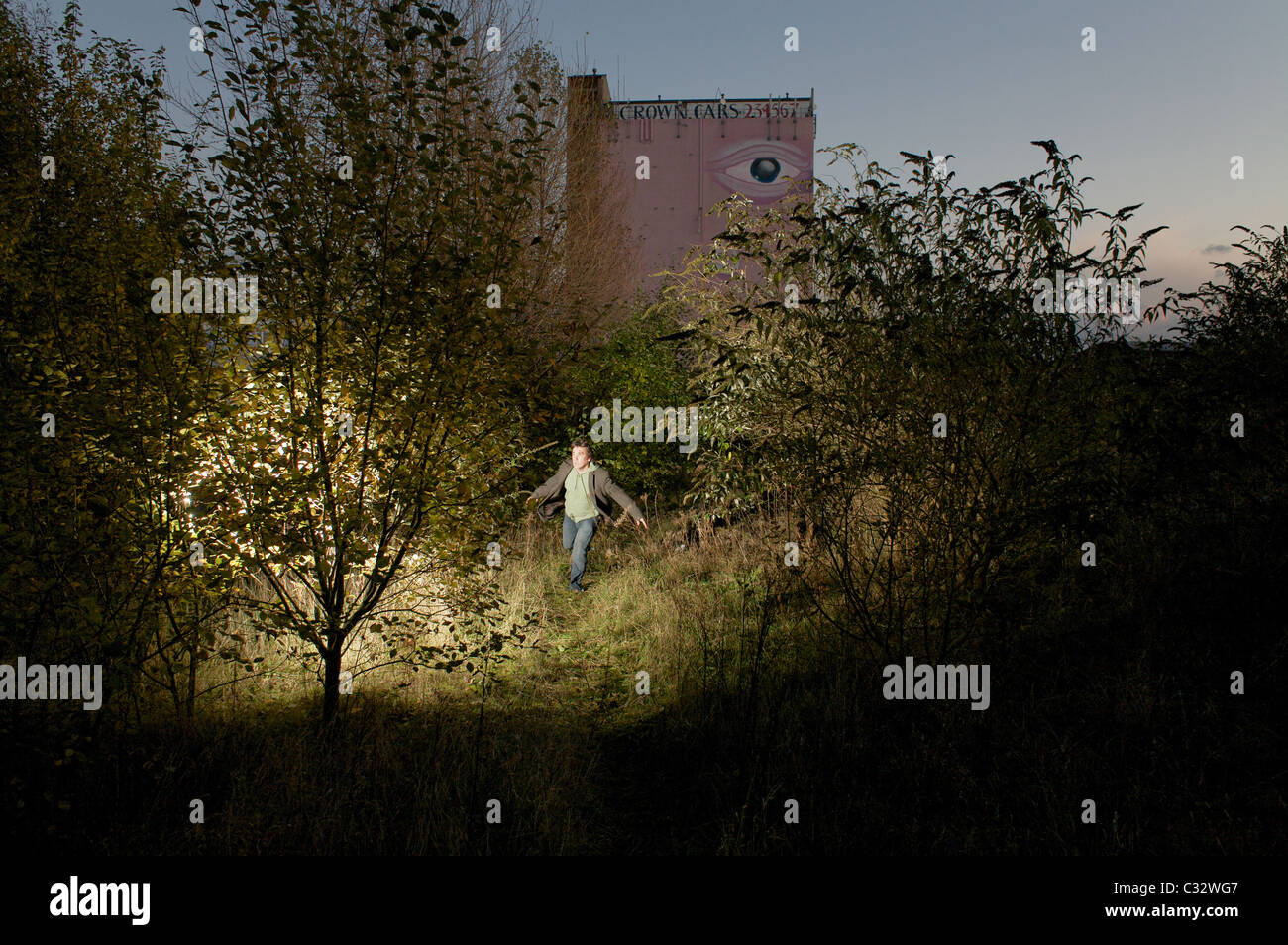 Man being chased hi-res stock photography and images - Alamy