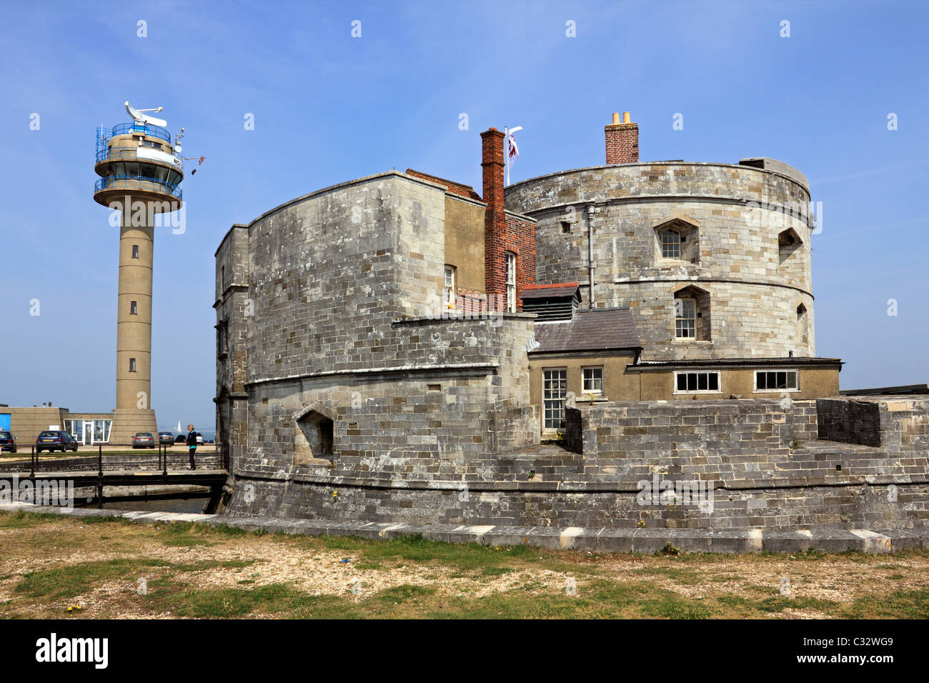 Calshot castle coastguard tower on hi-res stock photography and images ...