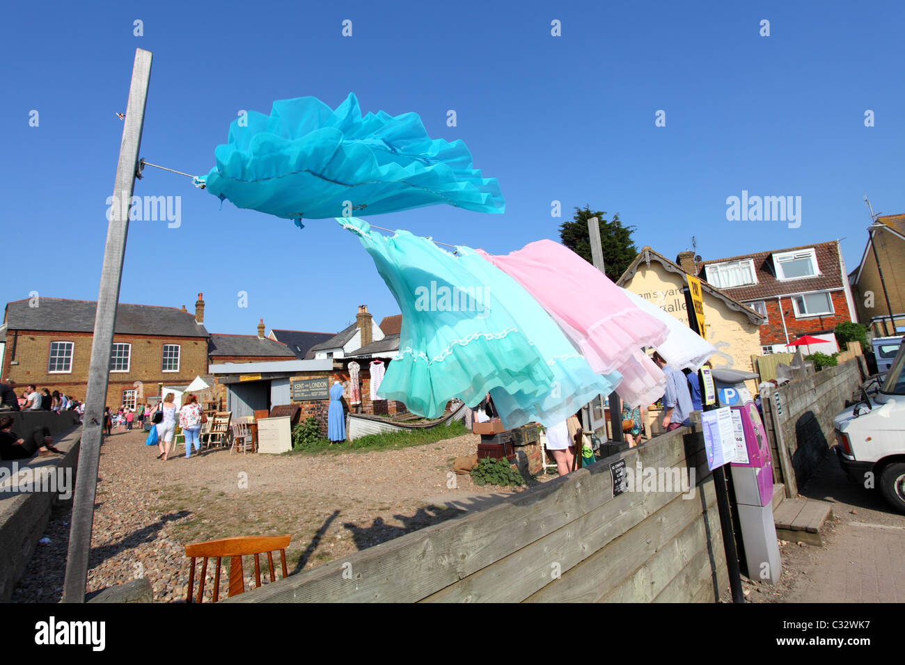 Wind blowing clothes hi-res stock photography and images - Alamy