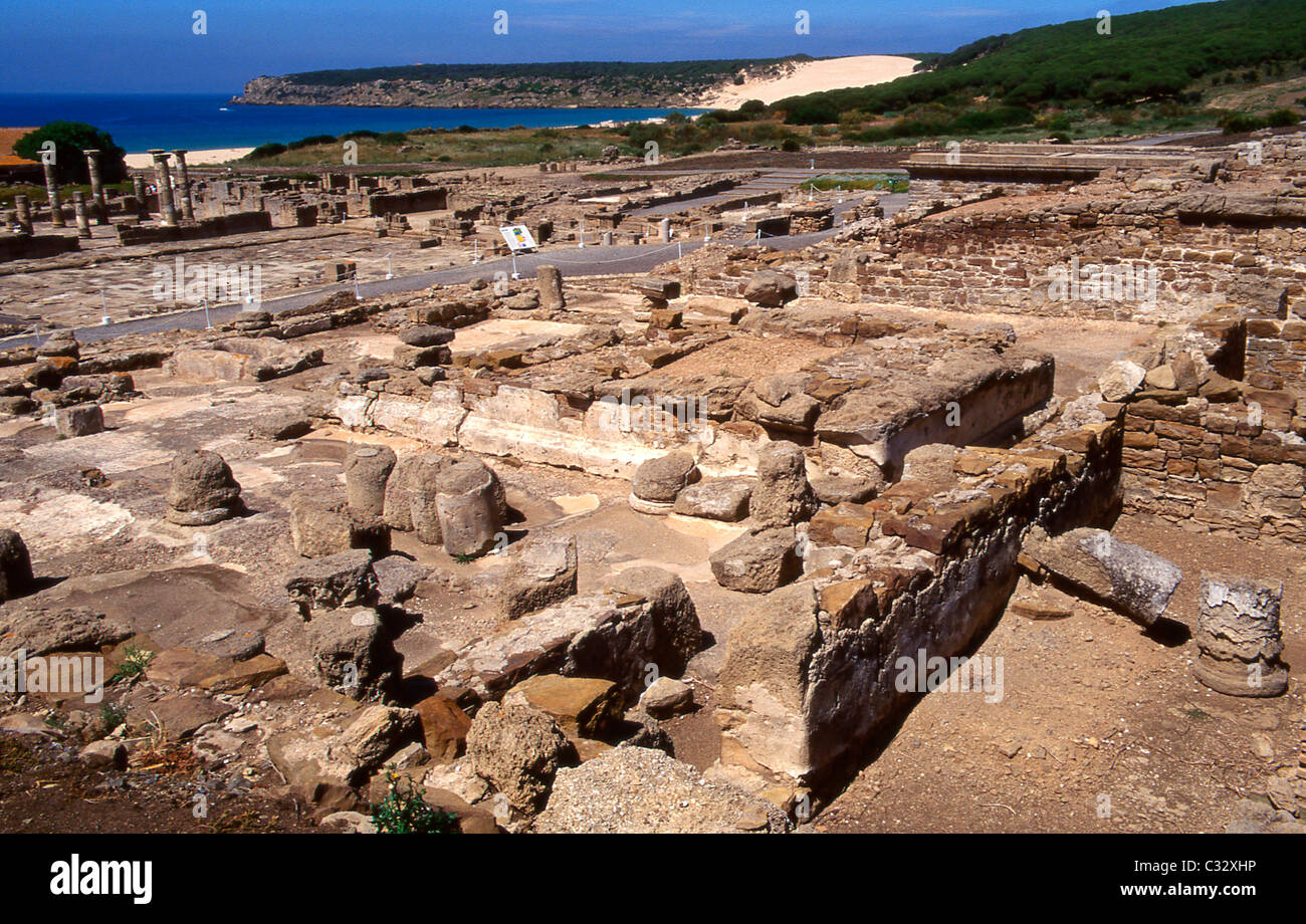 Roman ruins of Baelo Claudia ( II BC ). Bolonia. Cadiz province ...