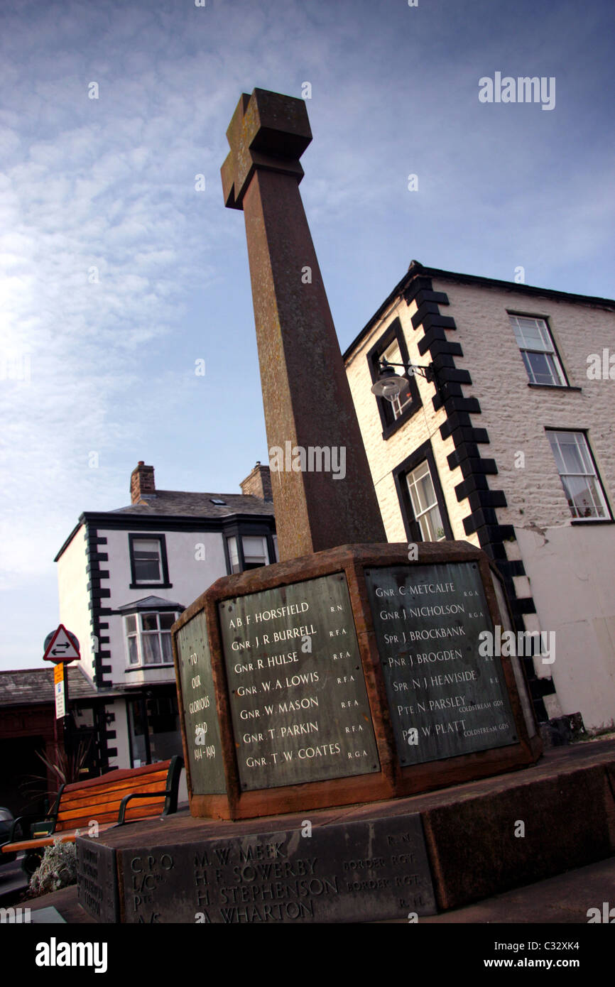 Market Square in Kirkby Stephen Cumbria Stock Photo - Alamy