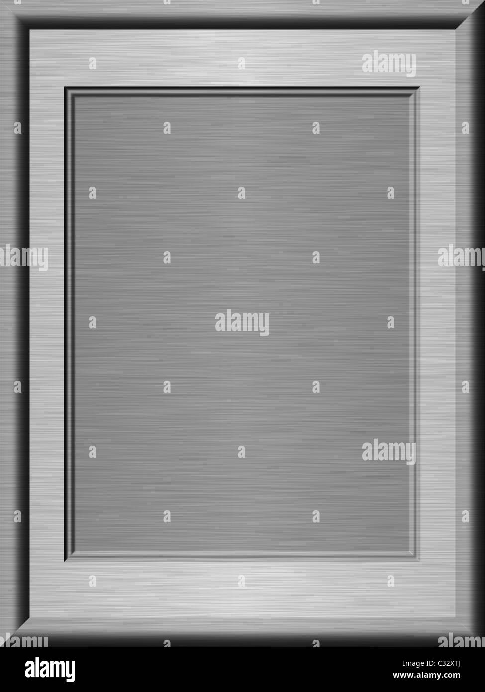 Shiny brushed bevel metal plate with sharp edges Stock Photo - Alamy