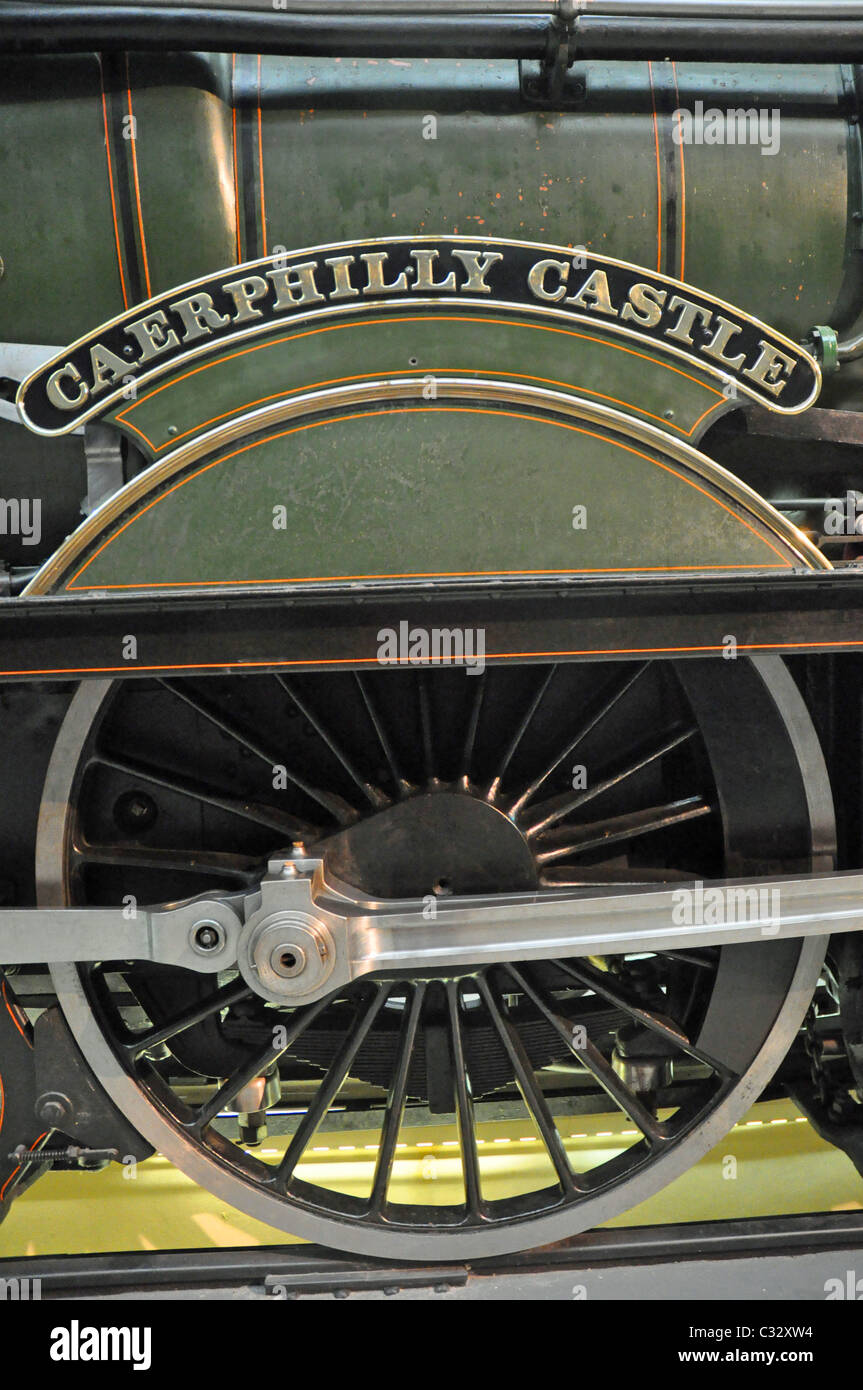 Preserved Great Western Railway Castle Class locomotive, Caerphilly ...