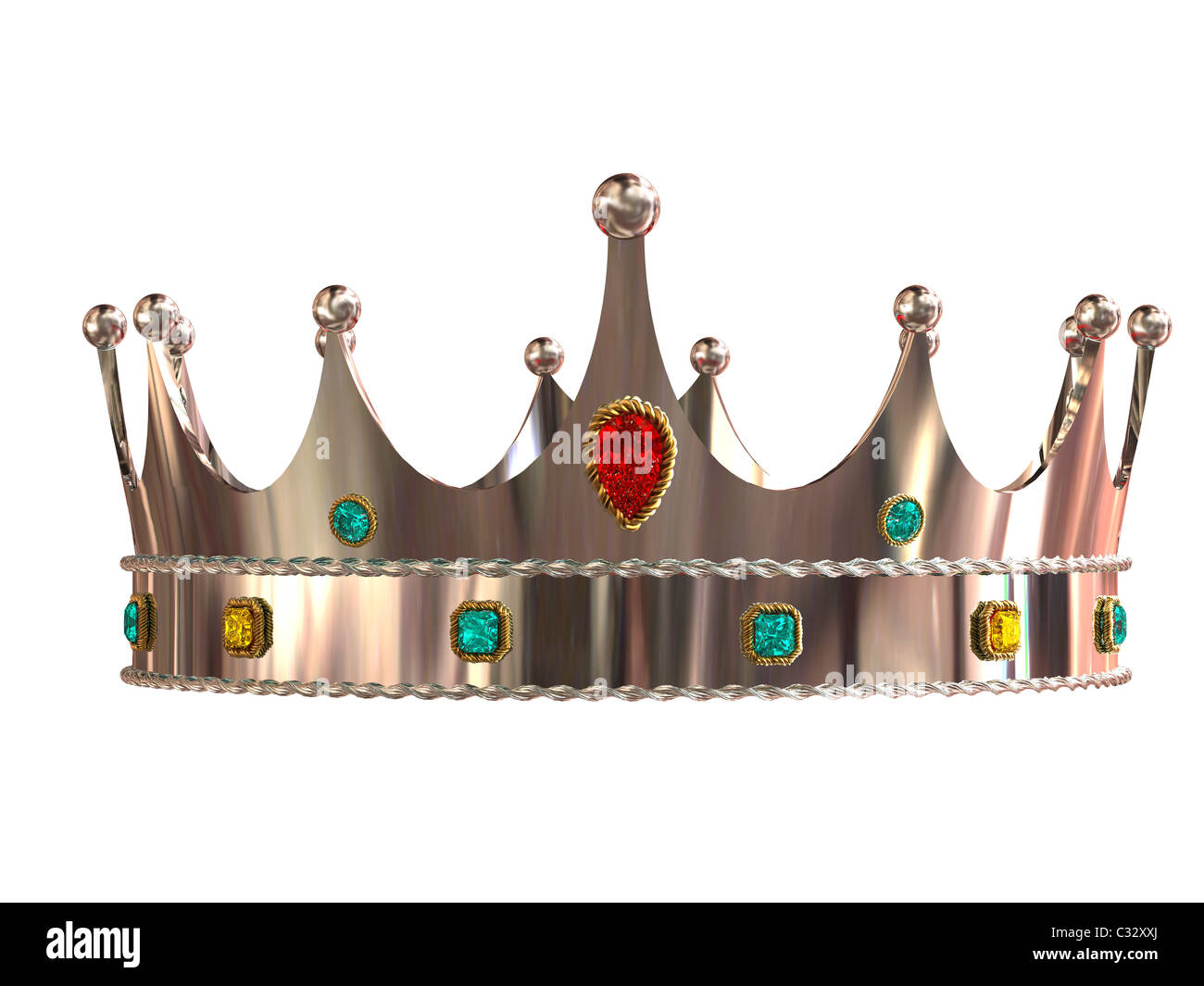 Silver crown hi-res stock photography and images - Alamy