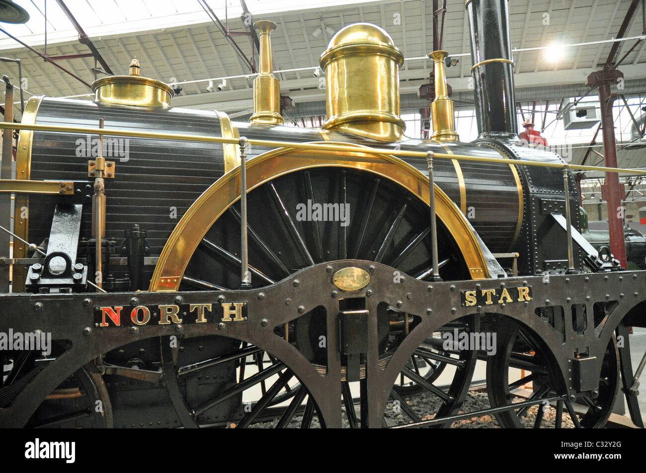 Preserved GWR Star Class loco, North Star at STEAM Museum Stock Photo ...