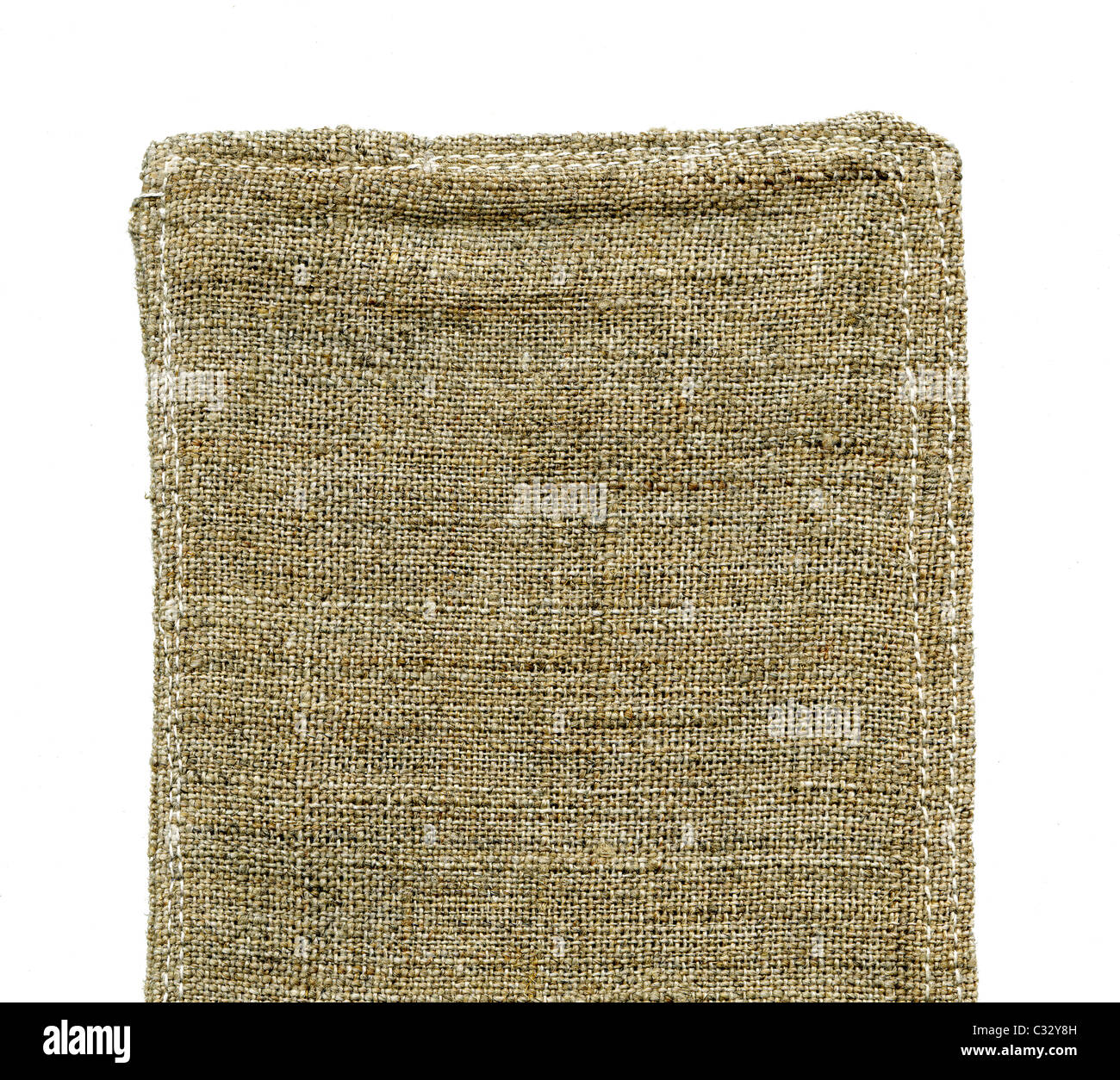 Natural linen striped uncolored textured sacking burlap isolated Stock ...