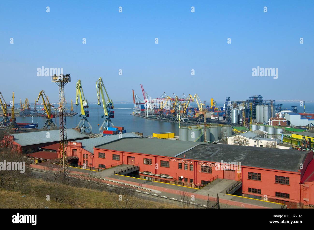 The Odessa sea transport port Stock Photo - Alamy