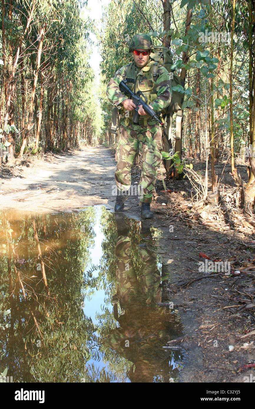 Military training combat, forest/jungle environment Stock Photo - Alamy