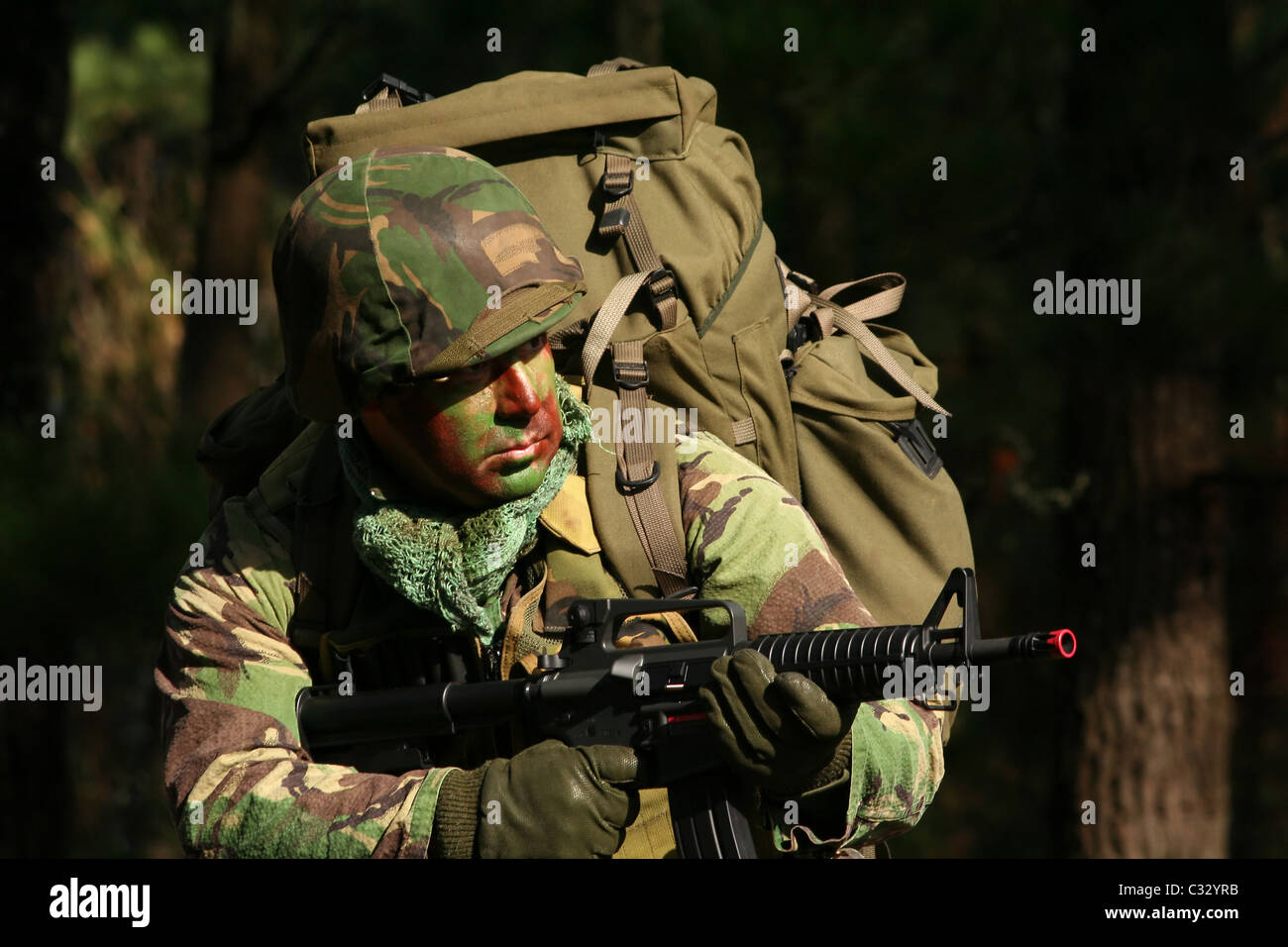 Military training combat, forest/jungle environment Stock Photo - Alamy
