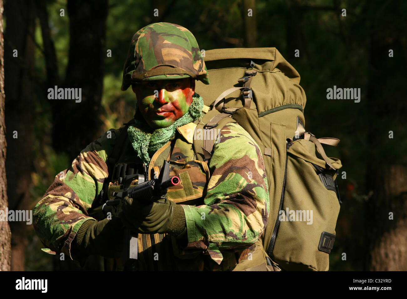 Military training combat, forest/jungle environment Stock Photo - Alamy