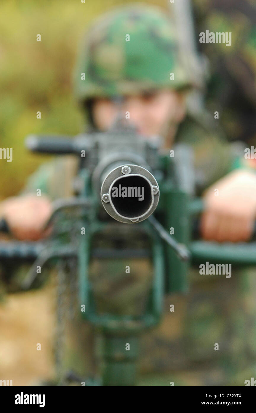 Anti-Aircraft Machine Gun Stock Photo - Alamy