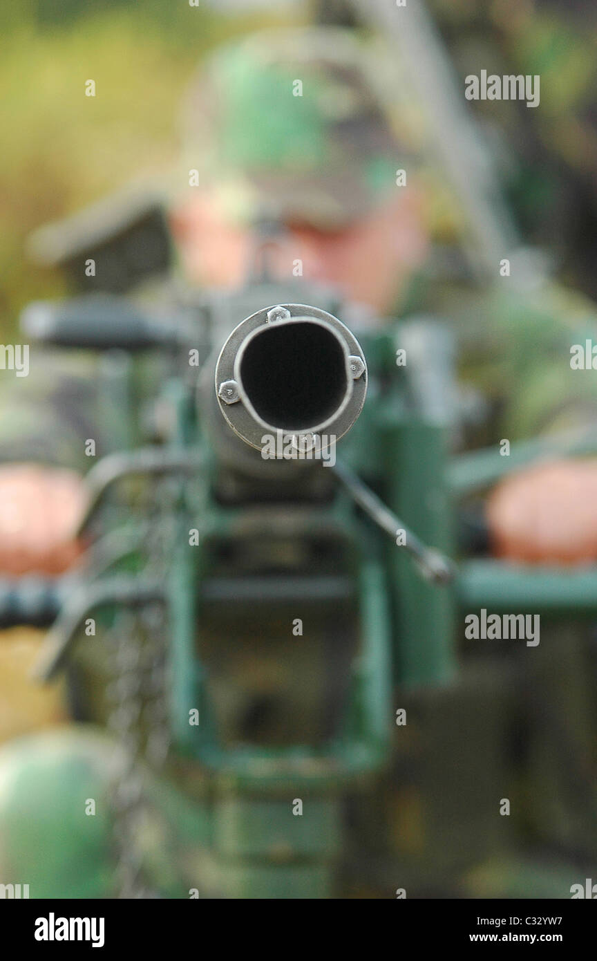 Anti-Aircraft Machine Gun Stock Photo - Alamy