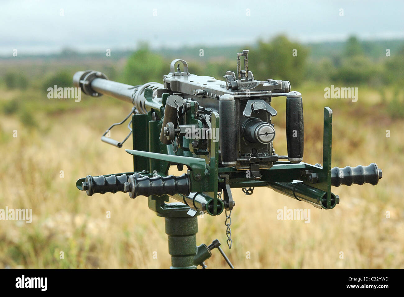 Anti-Aircraft Machine Gun Stock Photo - Alamy