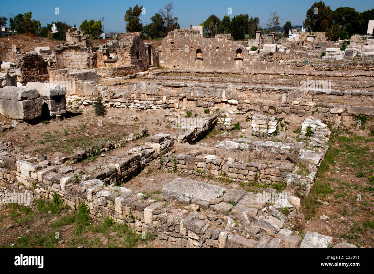 Necropolis of Tyre (Sour), UNESCO World Heritage Site. Lebanon Stock ...