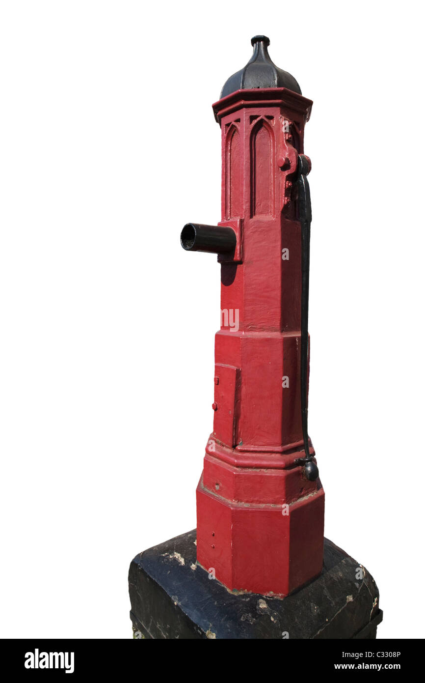 An old-fashioned cast iron water pump Stock Photo - Alamy